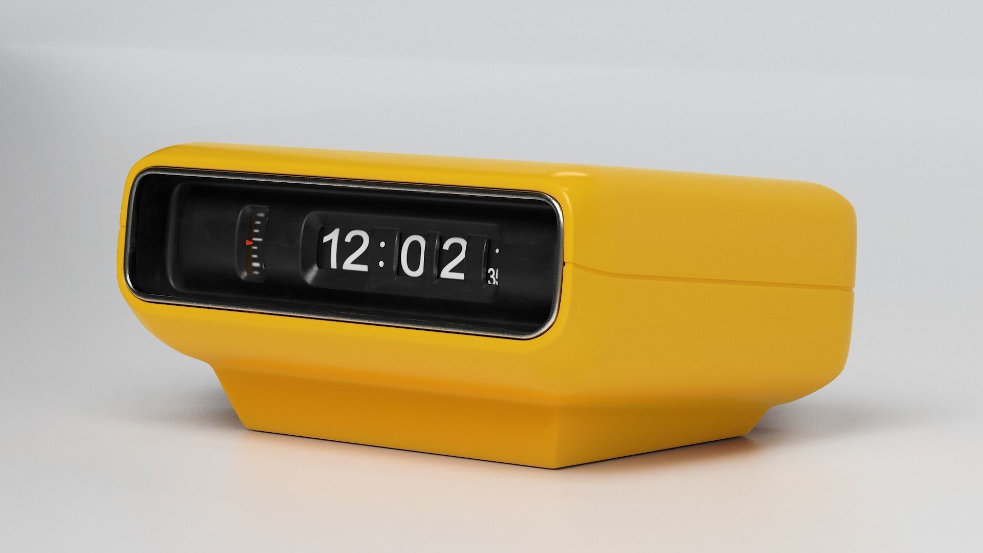 Retro Digital Clock 1970s Vintage Alarm Clock 3D model | CGTrader
