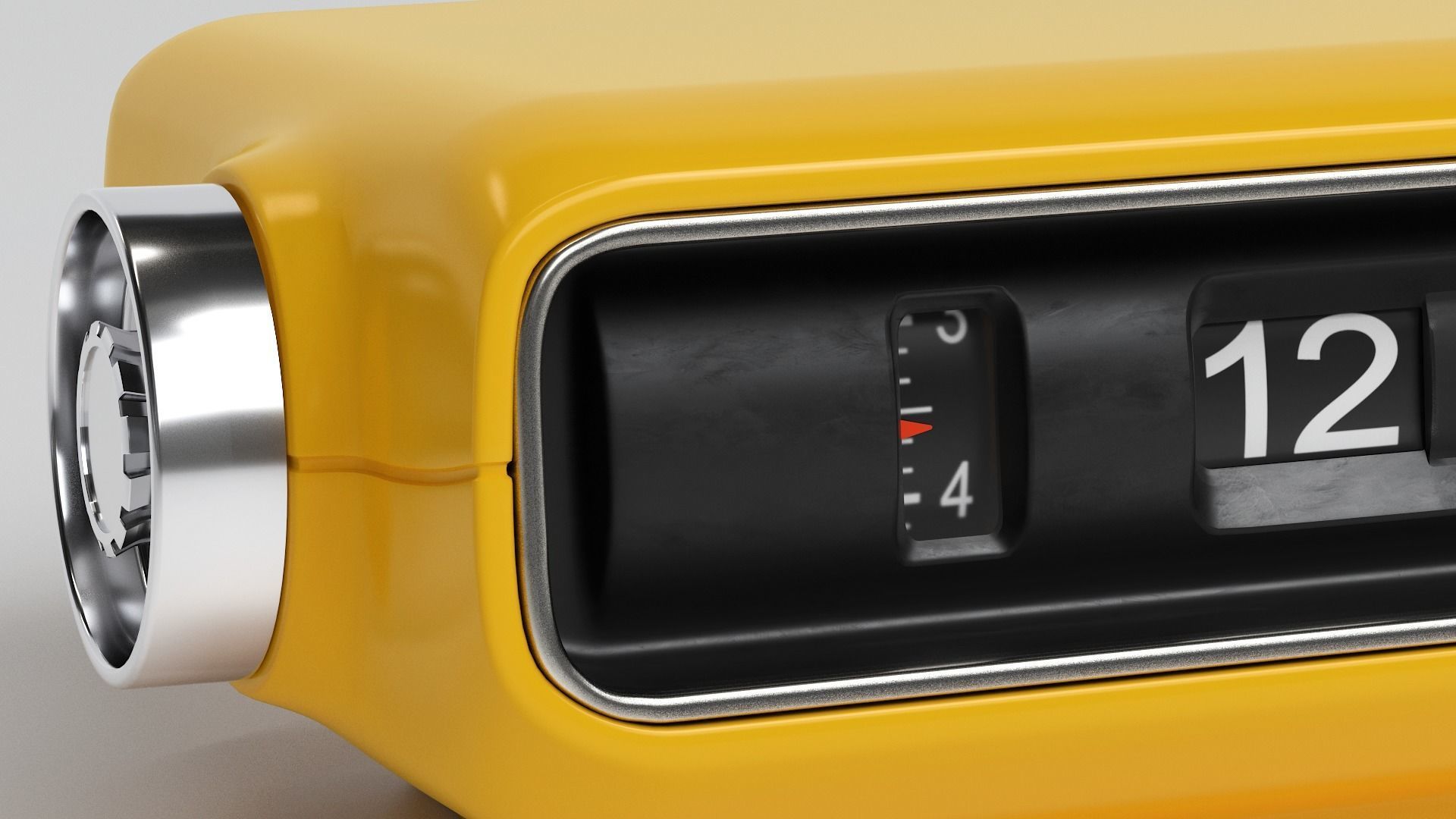 Retro Digital Clock 1970s Vintage Alarm Clock 3D model | CGTrader