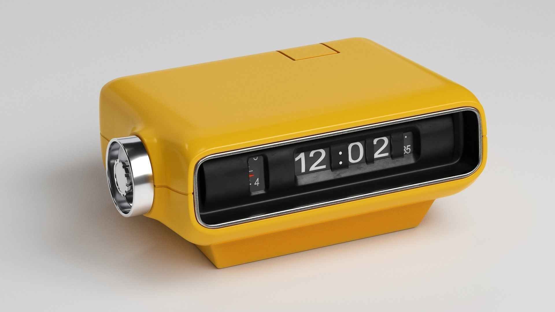 Retro Digital Clock 1970s Vintage Alarm Clock 3D model | CGTrader