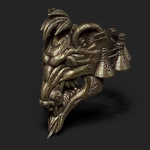Rat ring 3D print model 3D model 3D printable | CGTrader