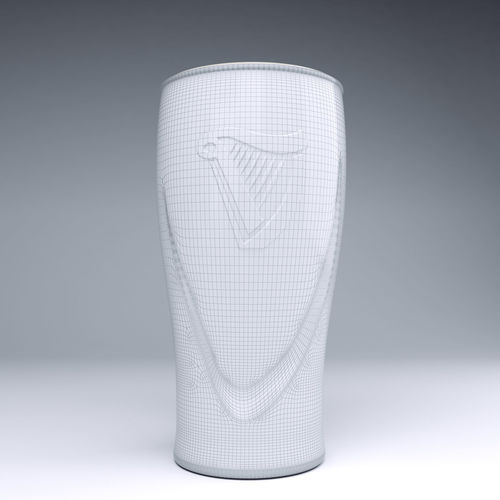 Guinness beer glass 3D Model MAX OBJ 3DS | CGTrader.com
