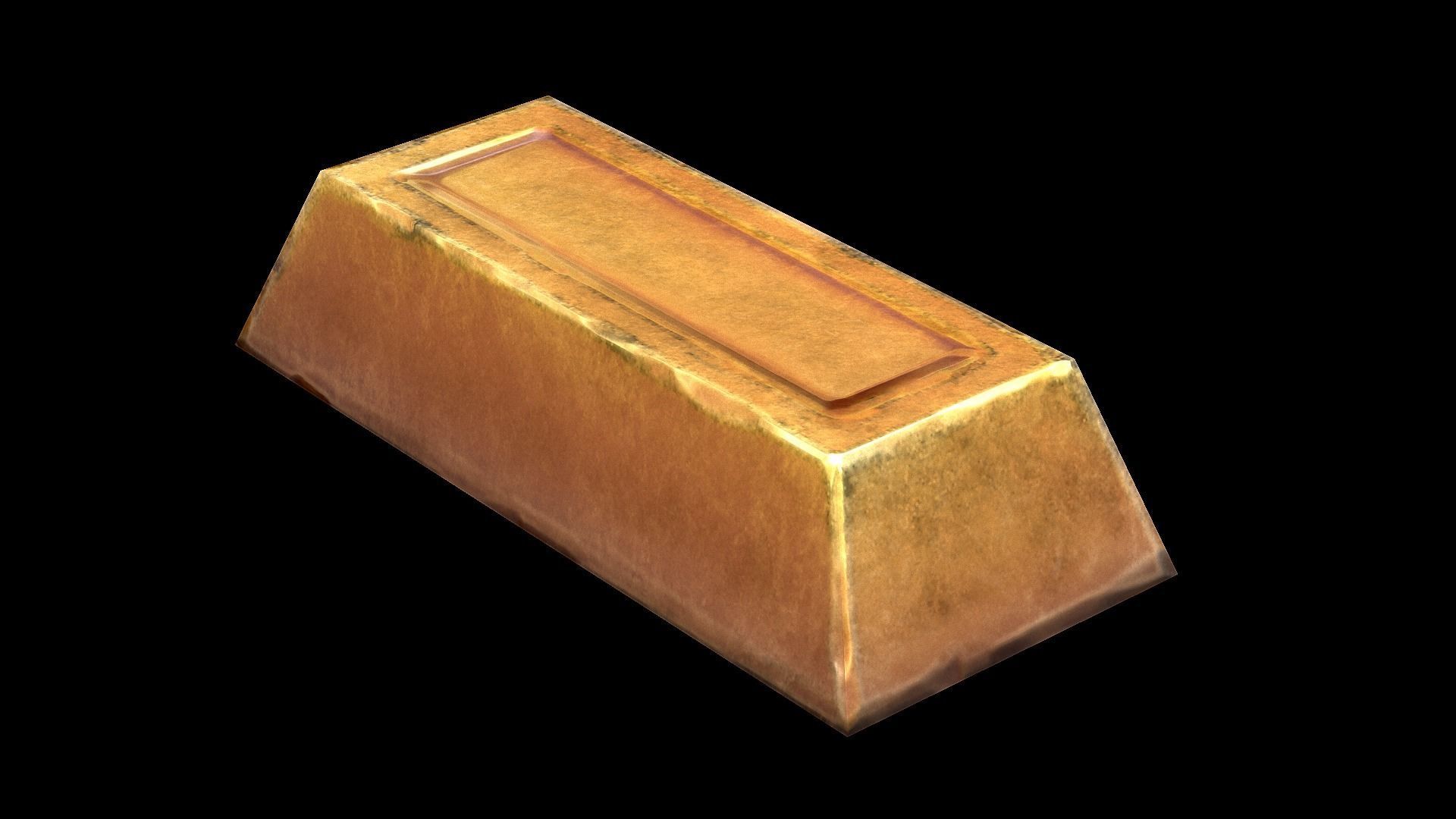 3D model Golden Ingot VR / AR / low-poly | CGTrader