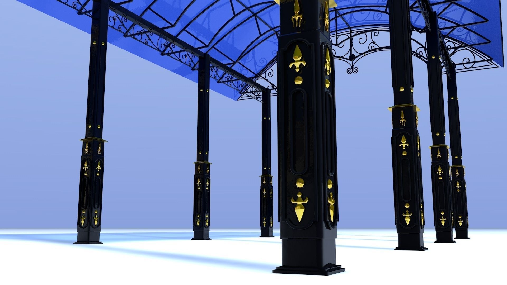 Street arch 3D model | CGTrader
