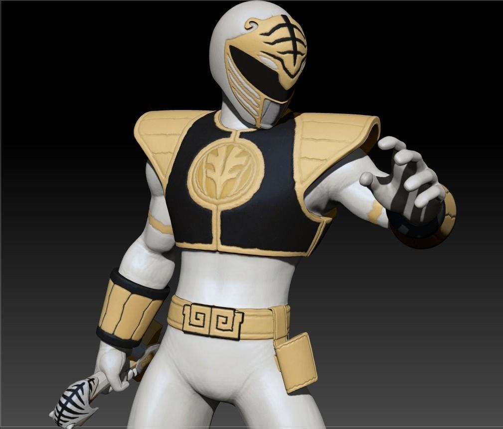 Tommy Oliver - White Tiger Ranger - Mighty Morphin Power Rangers 3D ...