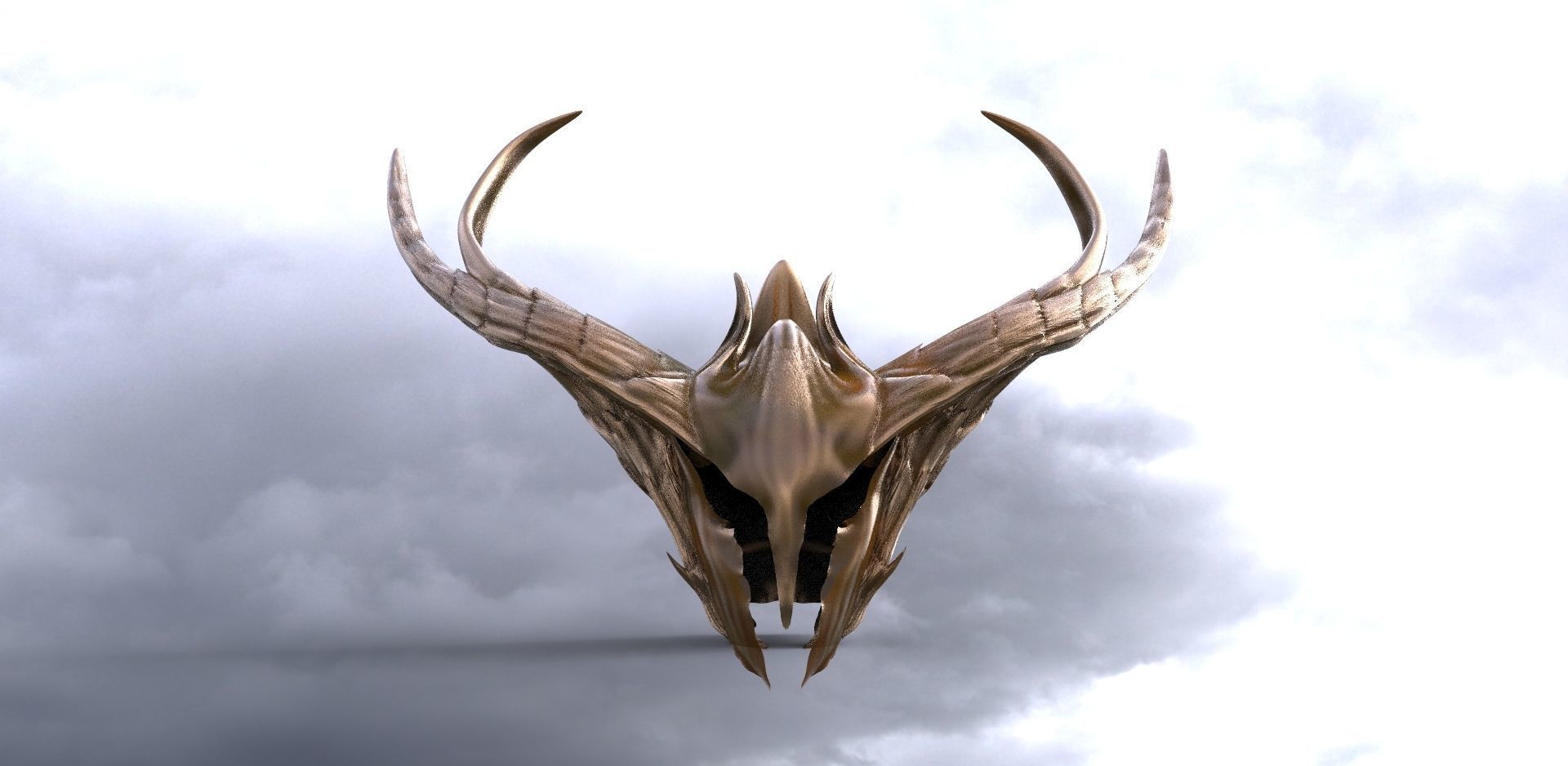 Stag Helmet 3D model | CGTrader