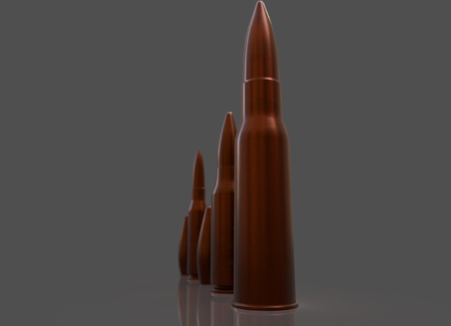 3D model Bullets group of VR / AR / low-poly | CGTrader