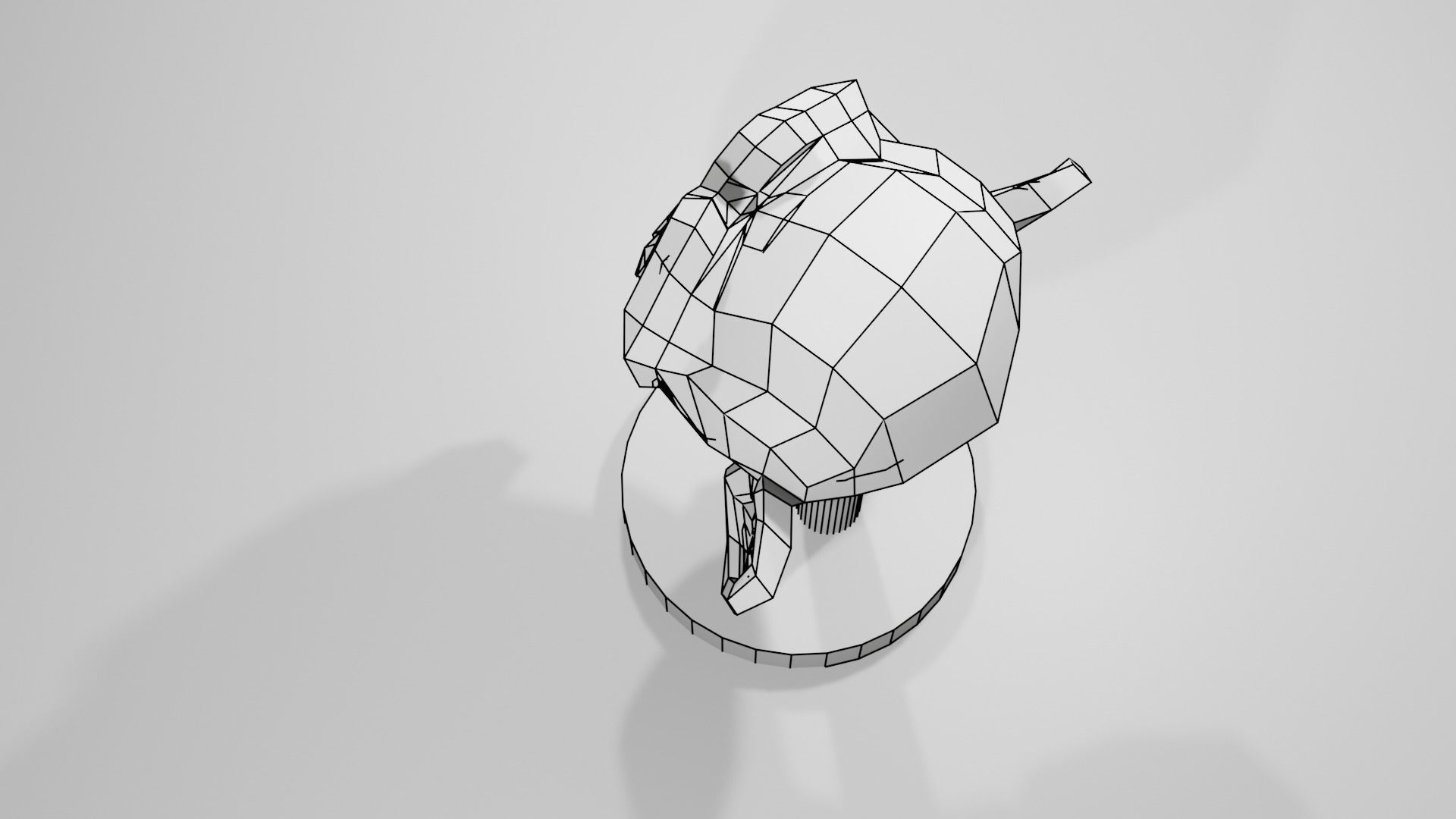 3D model Monkey Head Statue VR / AR / low-poly | CGTrader