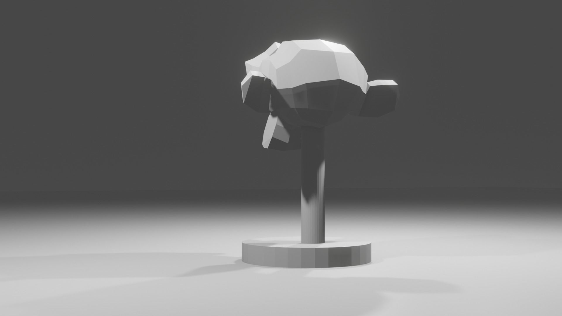 3D model Monkey Head Statue VR / AR / low-poly | CGTrader