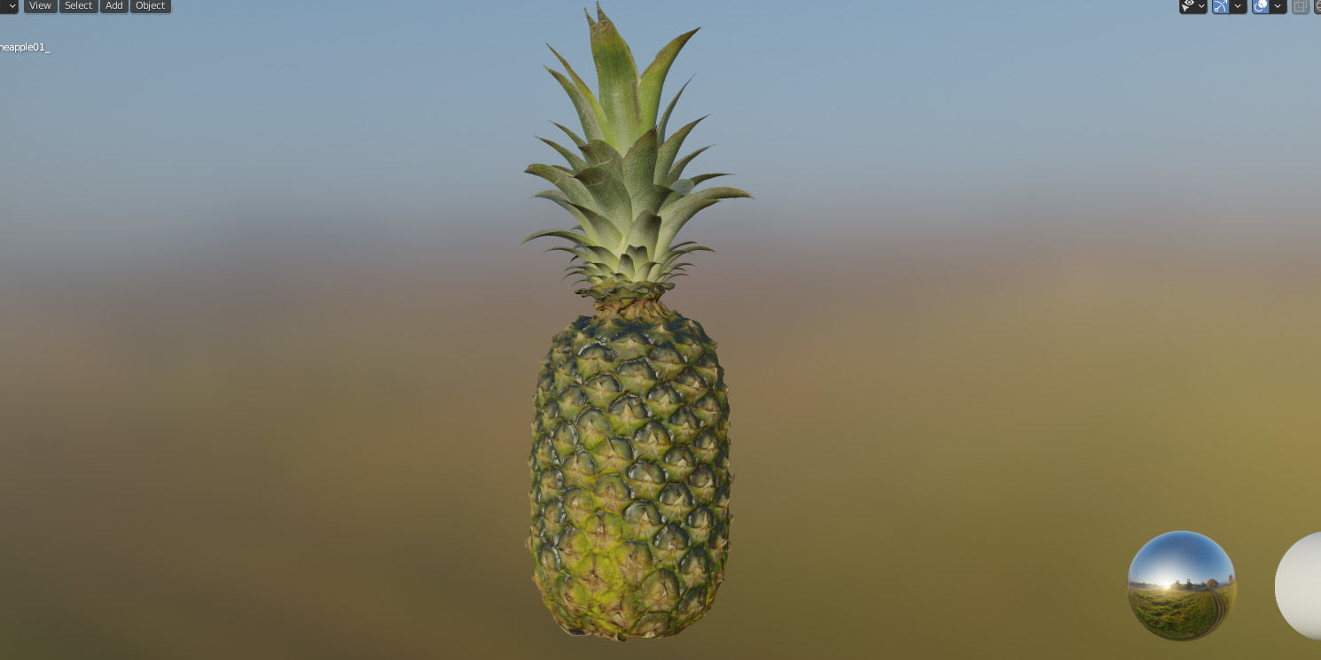 4k Pineapple 3D model | CGTrader