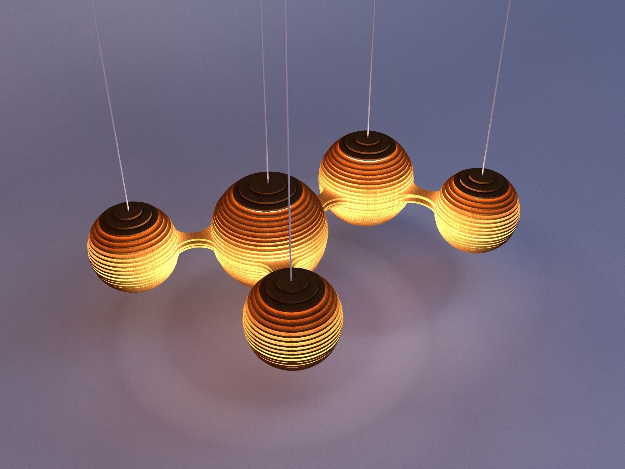 Terraform parametric wood lamp 3D model | CGTrader