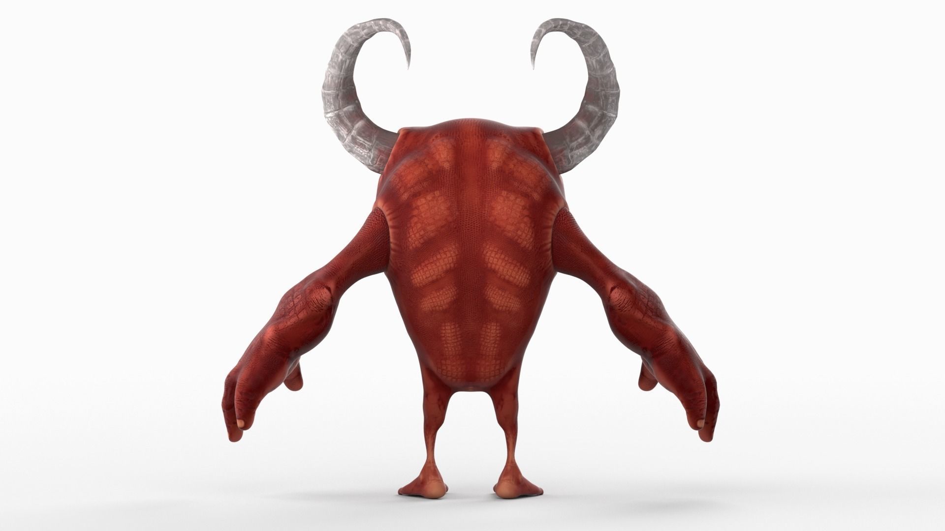3D model Funny Cartoon Demon with Horns VR / AR / low-poly | CGTrader