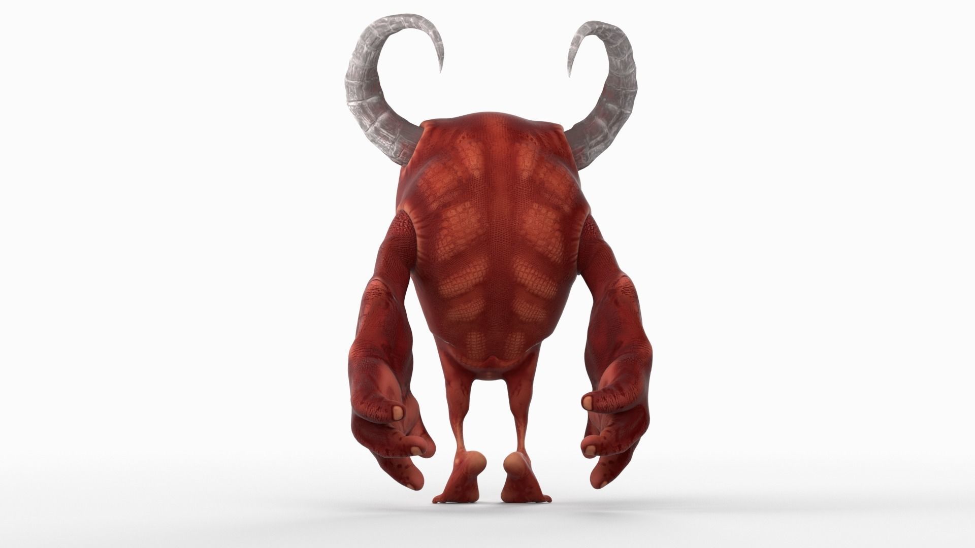 3D model Funny Cartoon Demon with Horns VR / AR / low-poly | CGTrader