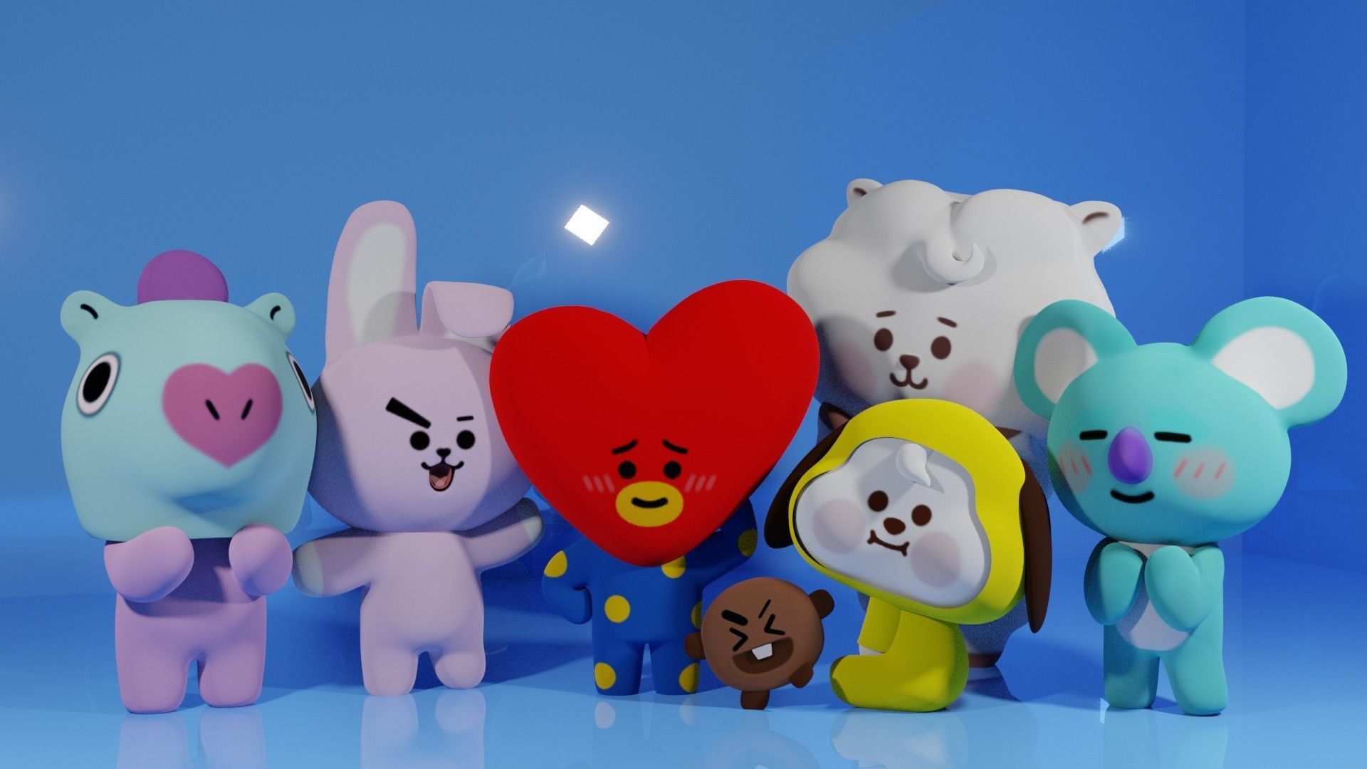BT21 all characters 3D model | CGTrader