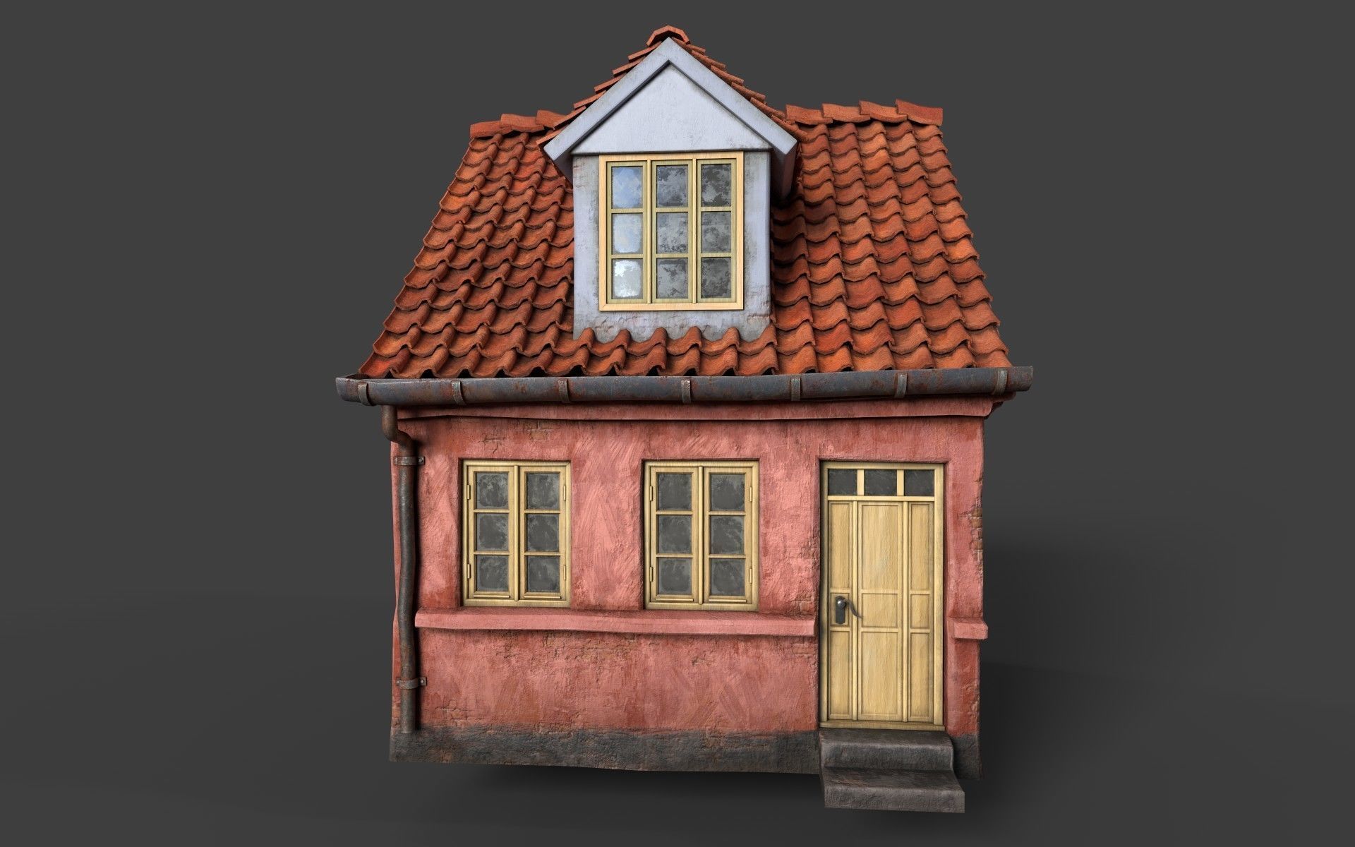 European House A1 3D model-texture 3D model | CGTrader