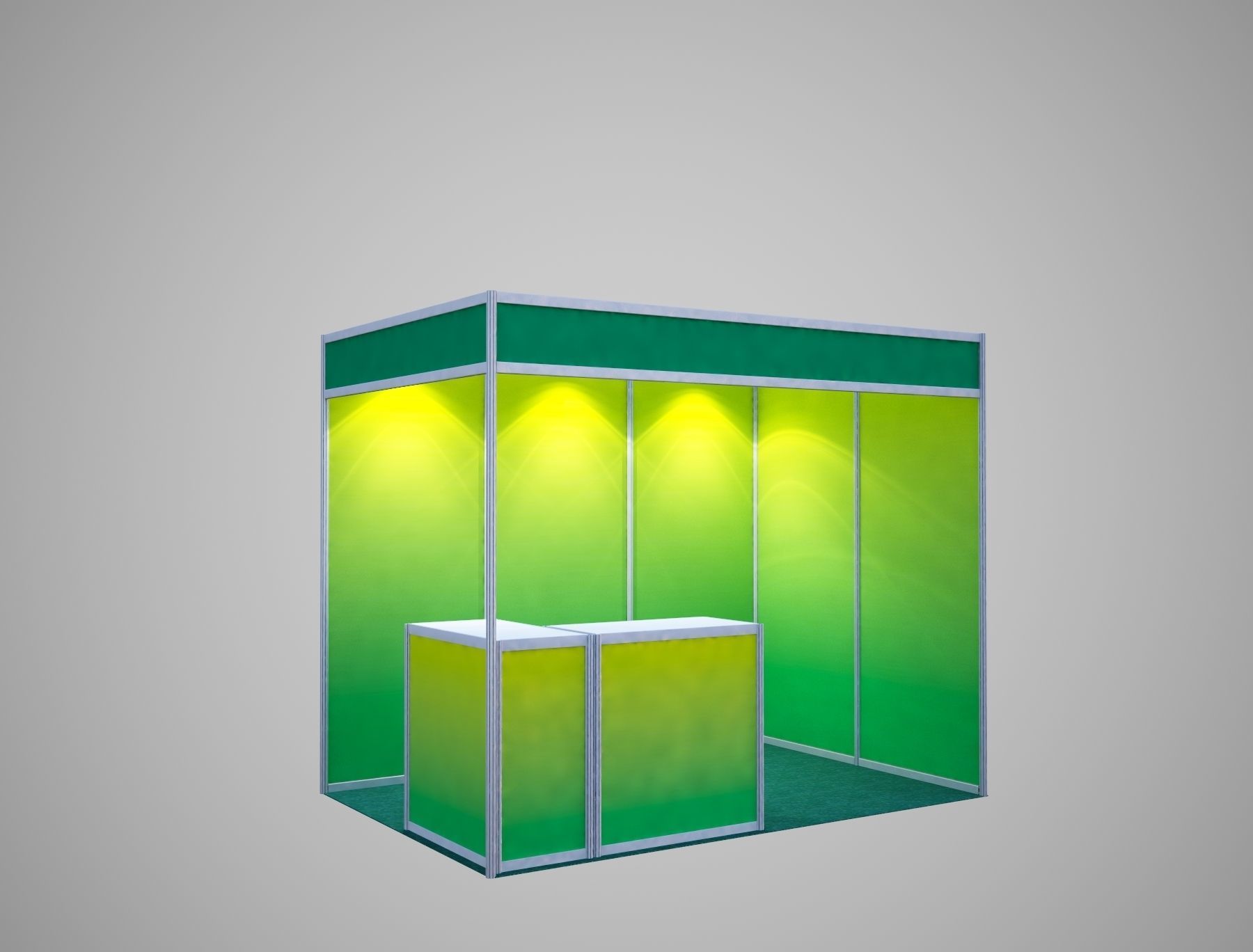 Exhibition stand octanorm 3x2 m 3D model | CGTrader
