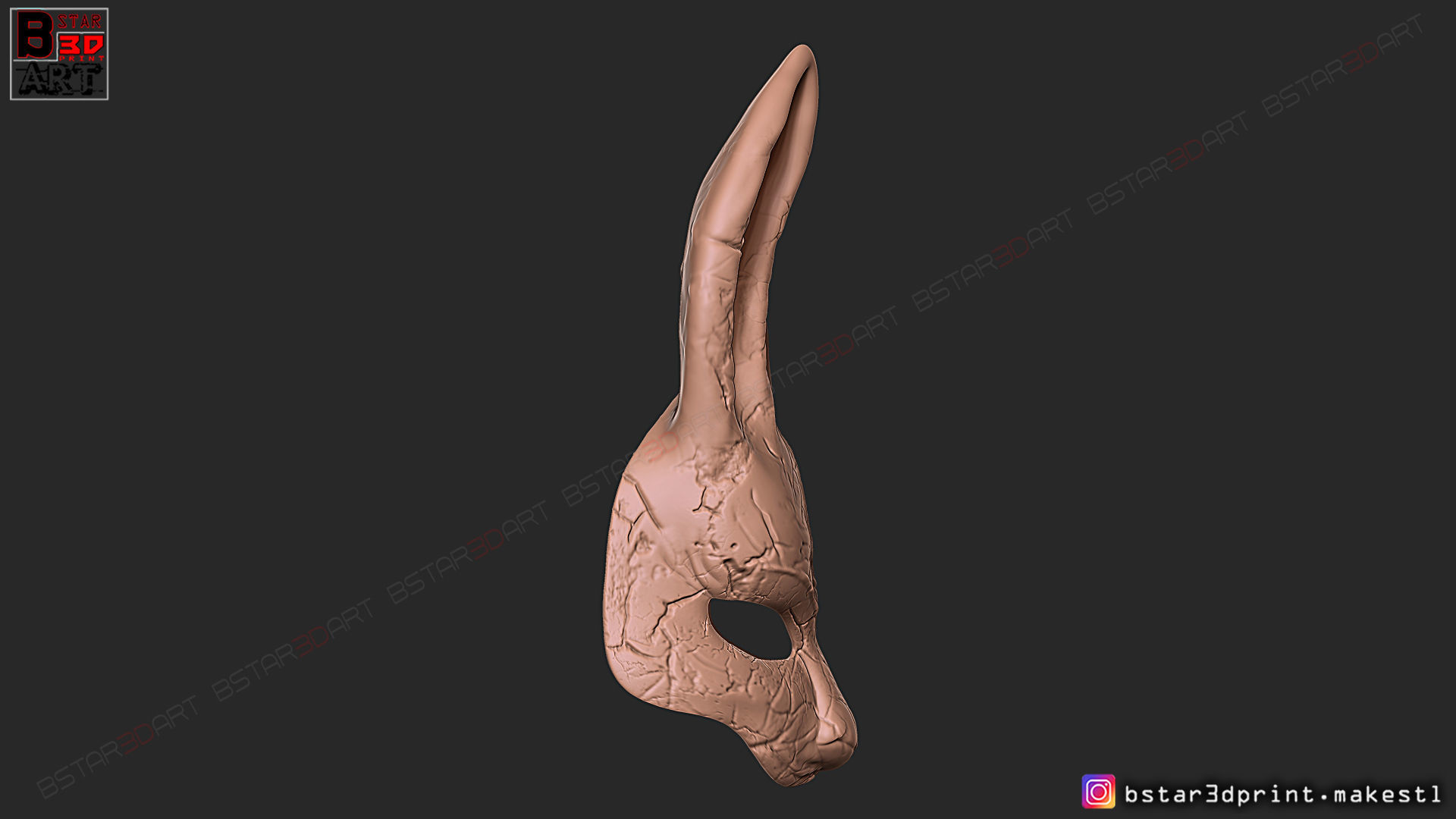 The Huntress Mask from Dead by Daylight - The Rabbit Mask 3D model 3D ...