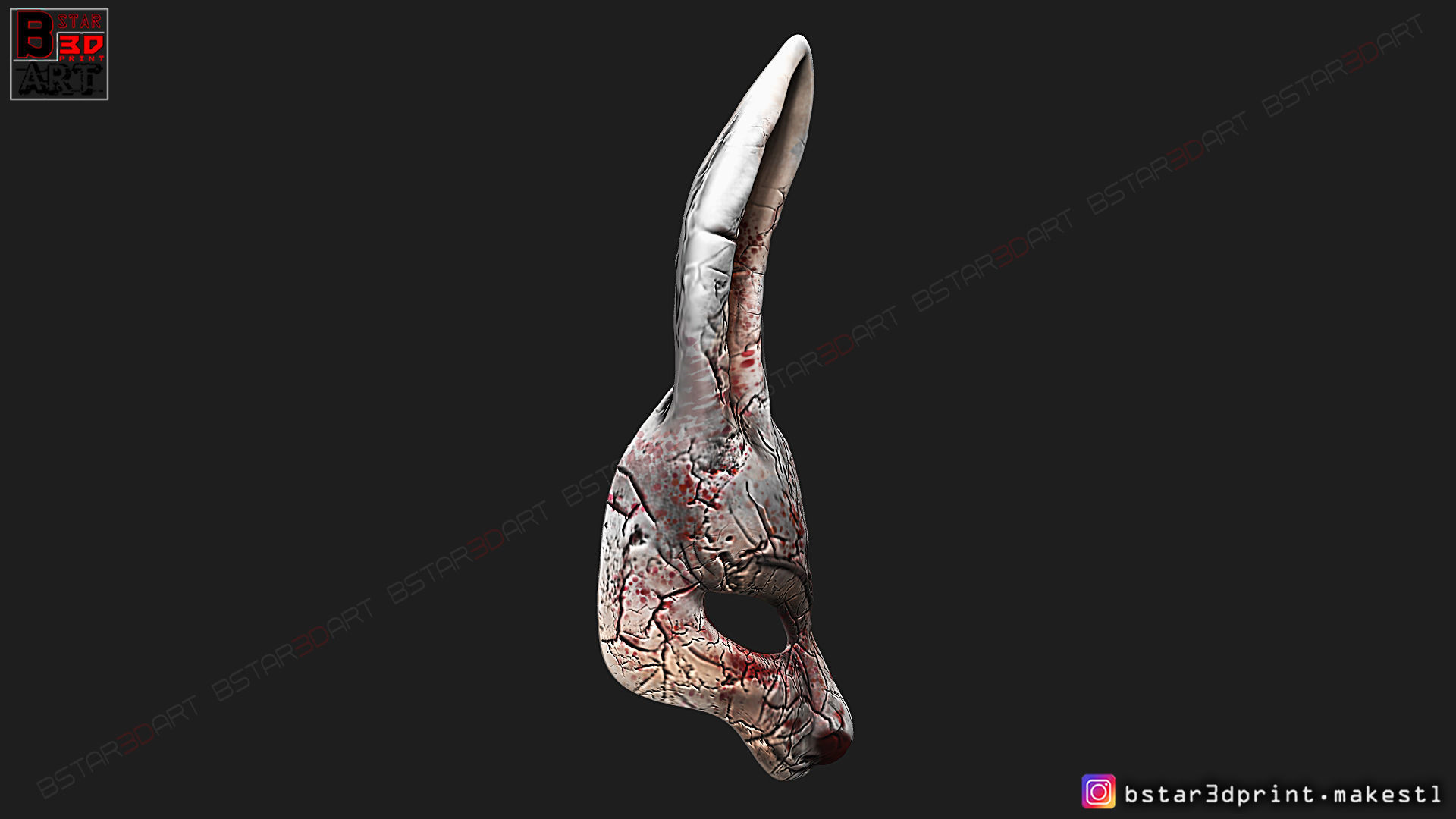 The Huntress Mask from Dead by Daylight - The Rabbit Mask 3D model 3D ...