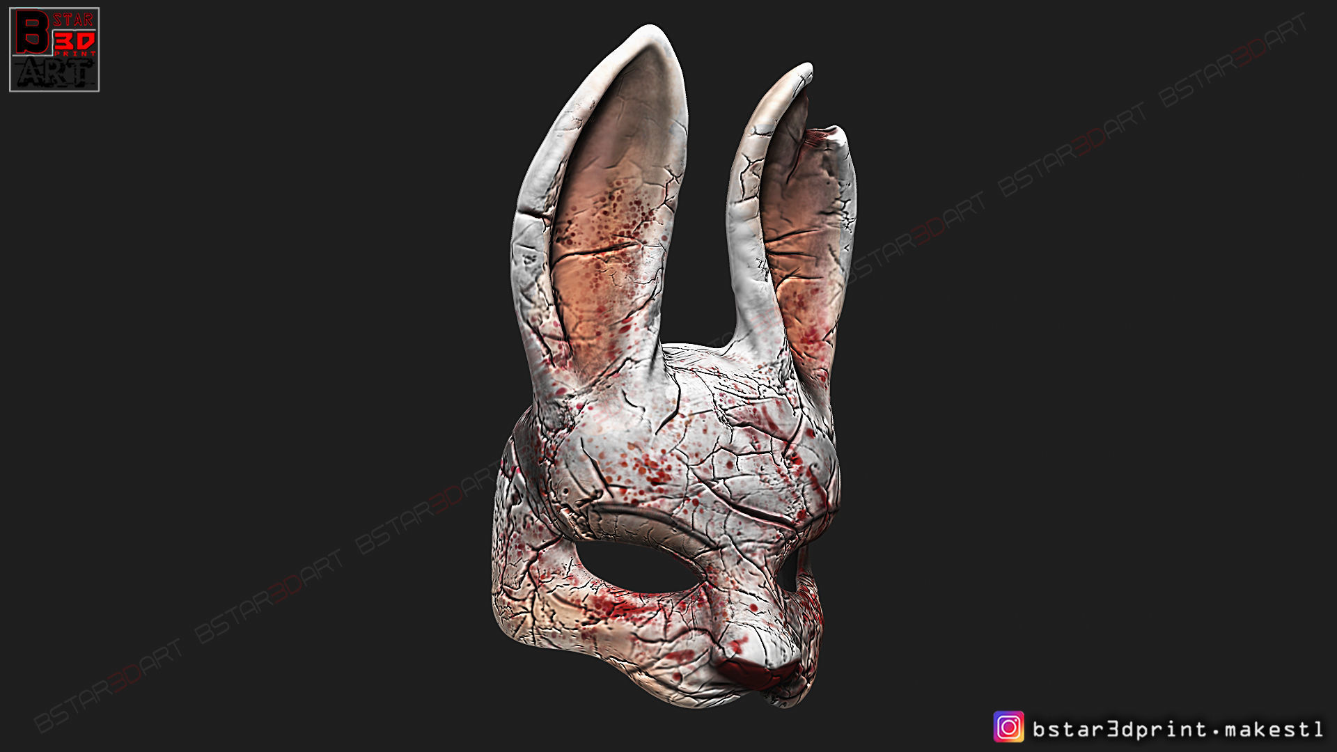 The Huntress Mask from Dead by Daylight - The Rabbit Mask 3D model 3D ...
