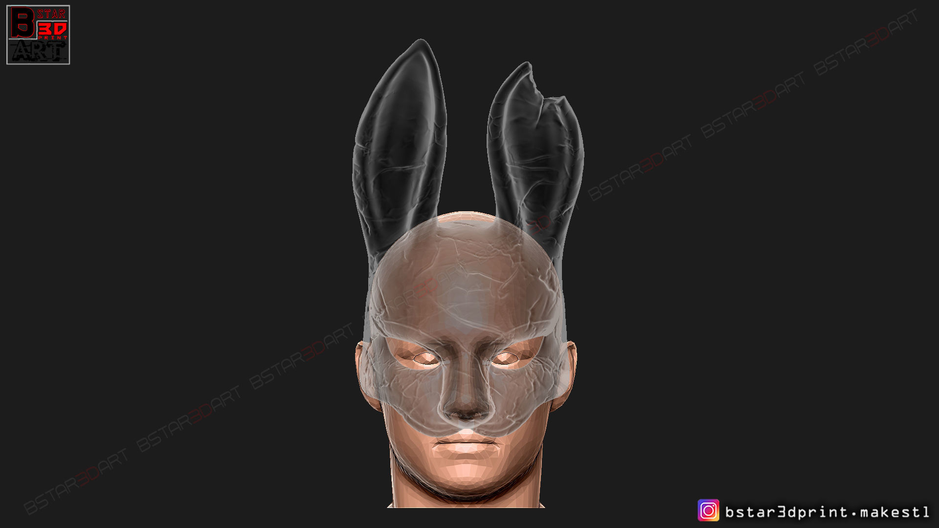The Huntress Mask from Dead by Daylight - The Rabbit Mask 3D model 3D ...