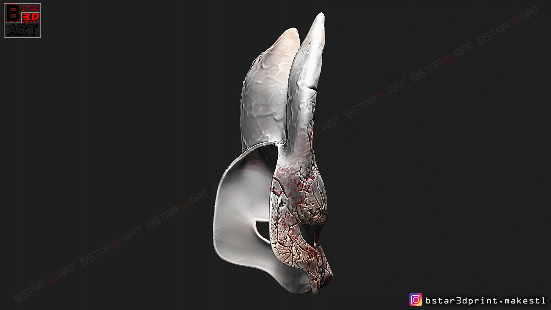 The Huntress Mask from Dead by Daylight - The Rabbit Mask 3D model 3D ...