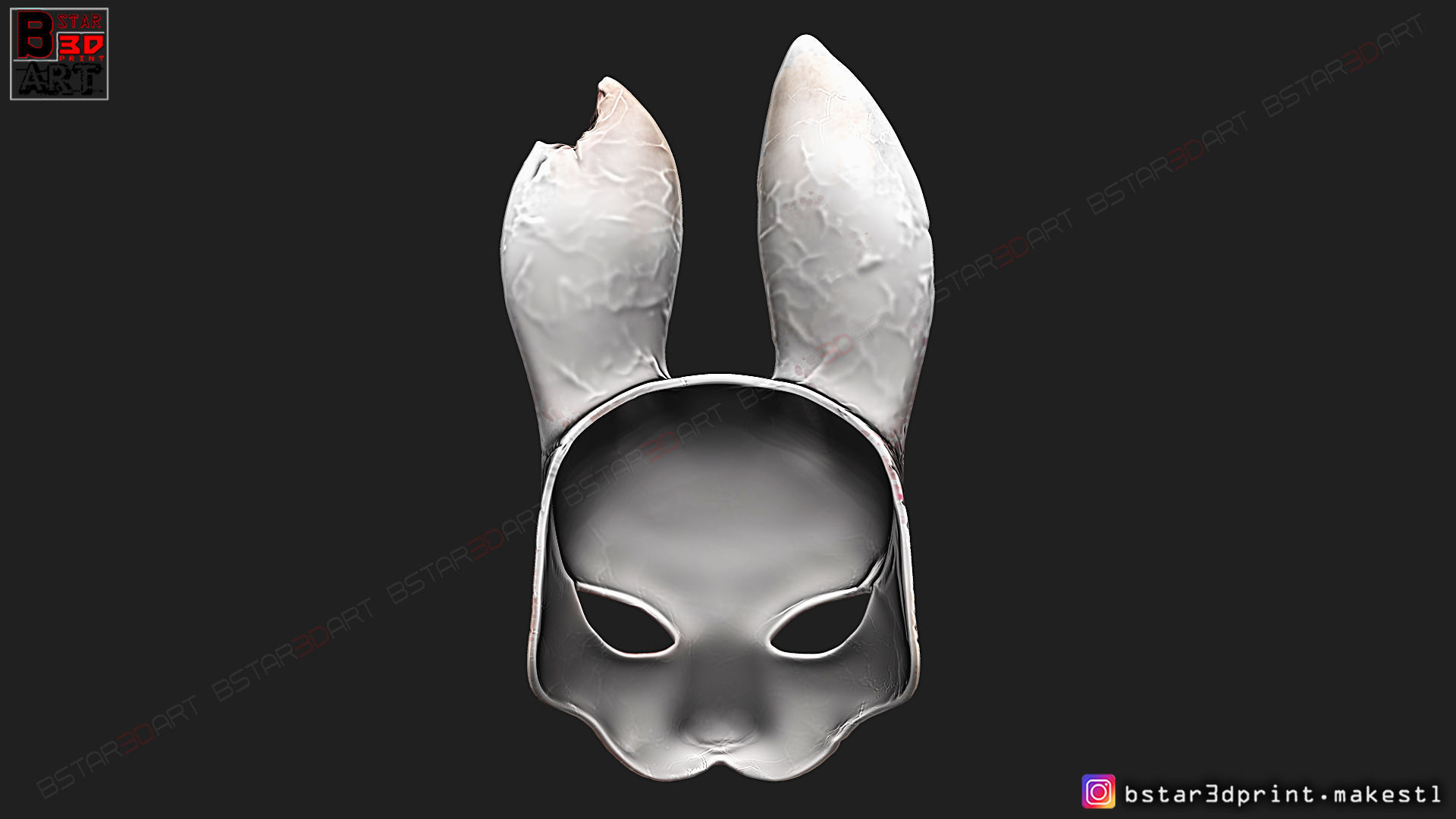 The Huntress Mask from Dead by Daylight - The Rabbit Mask 3D model 3D ...