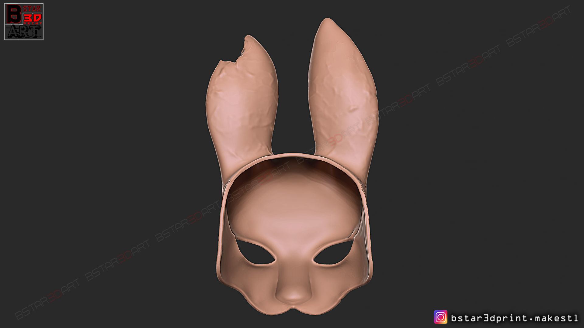 The Huntress Mask from Dead by Daylight - The Rabbit Mask 3D model 3D ...