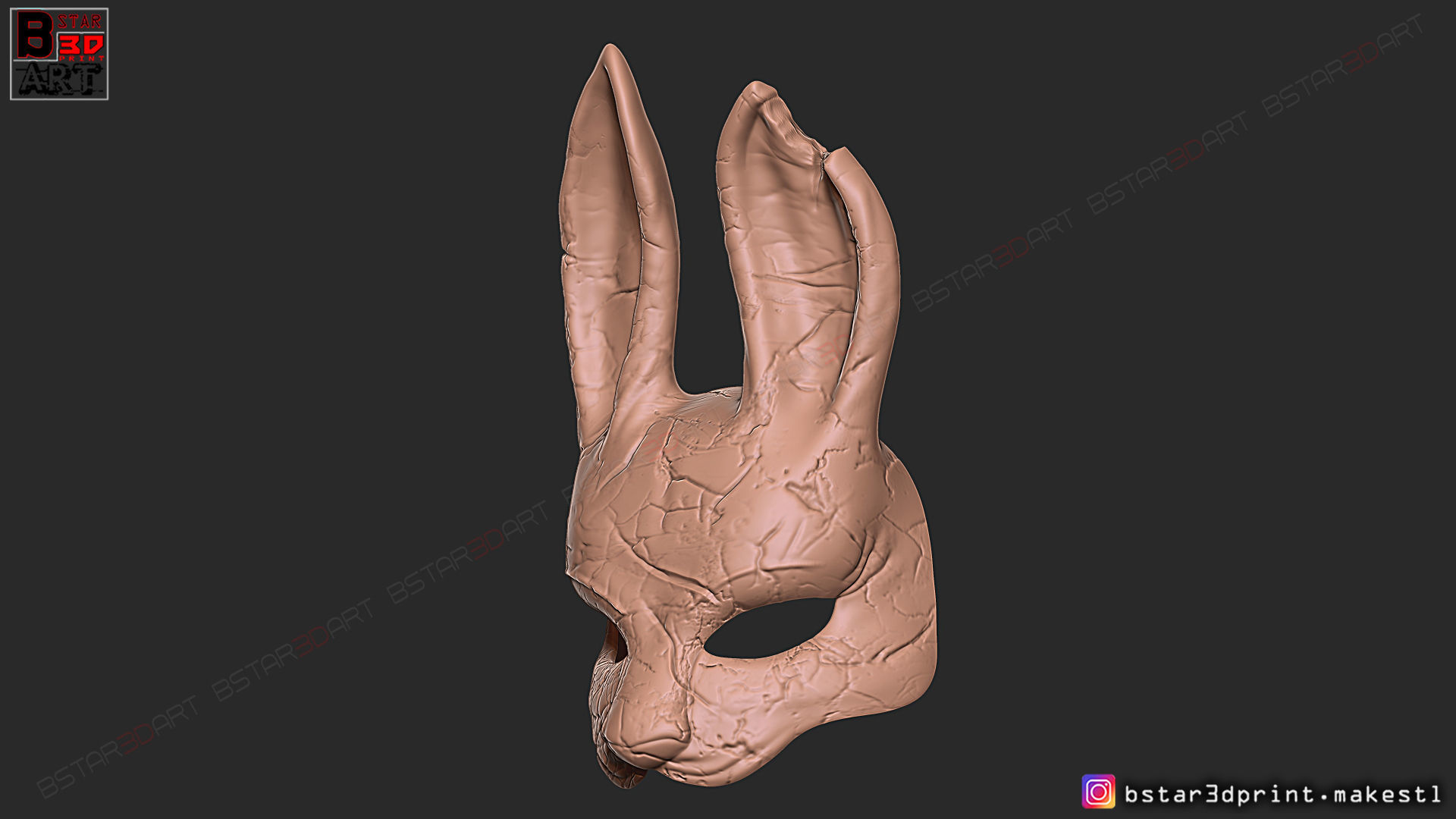 The Huntress Mask from Dead by Daylight - The Rabbit Mask 3D model 3D ...