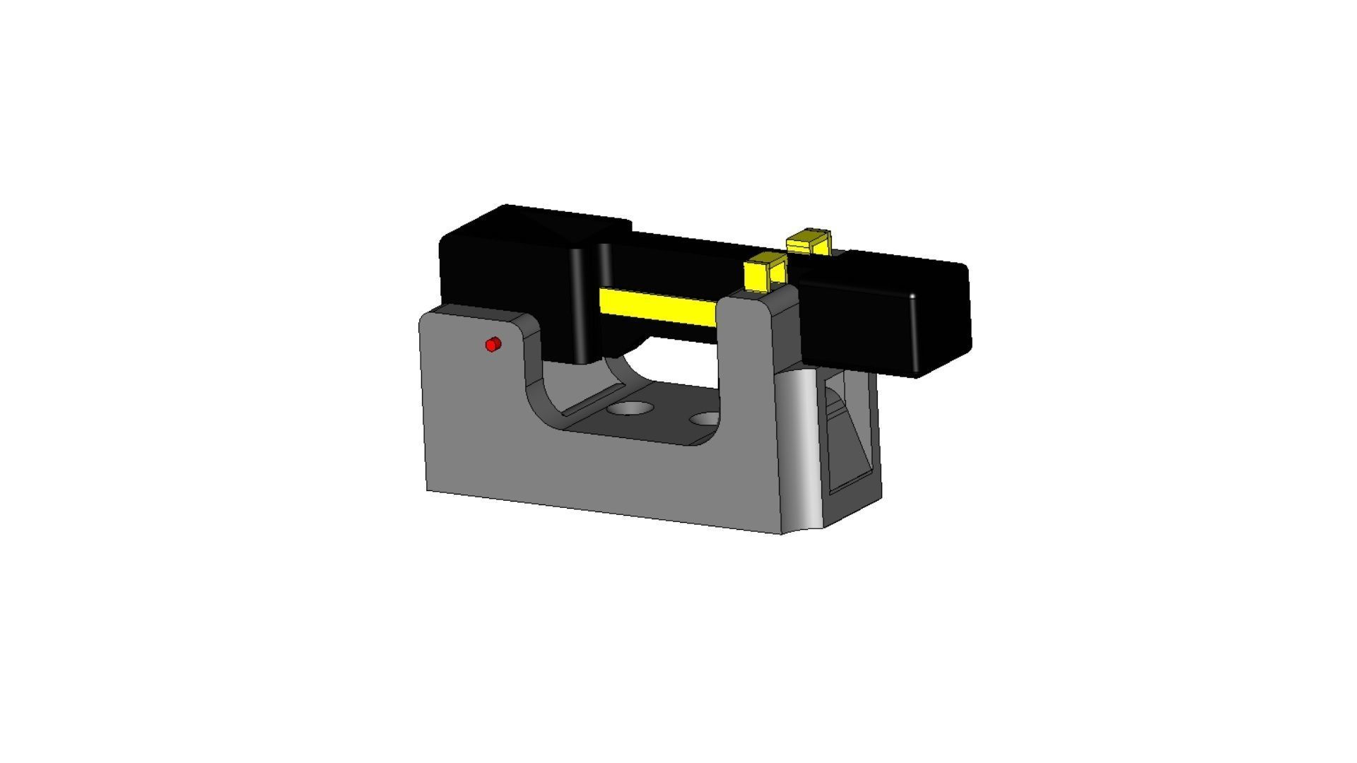 SPST Lever Switch 3D model 3D printable | CGTrader