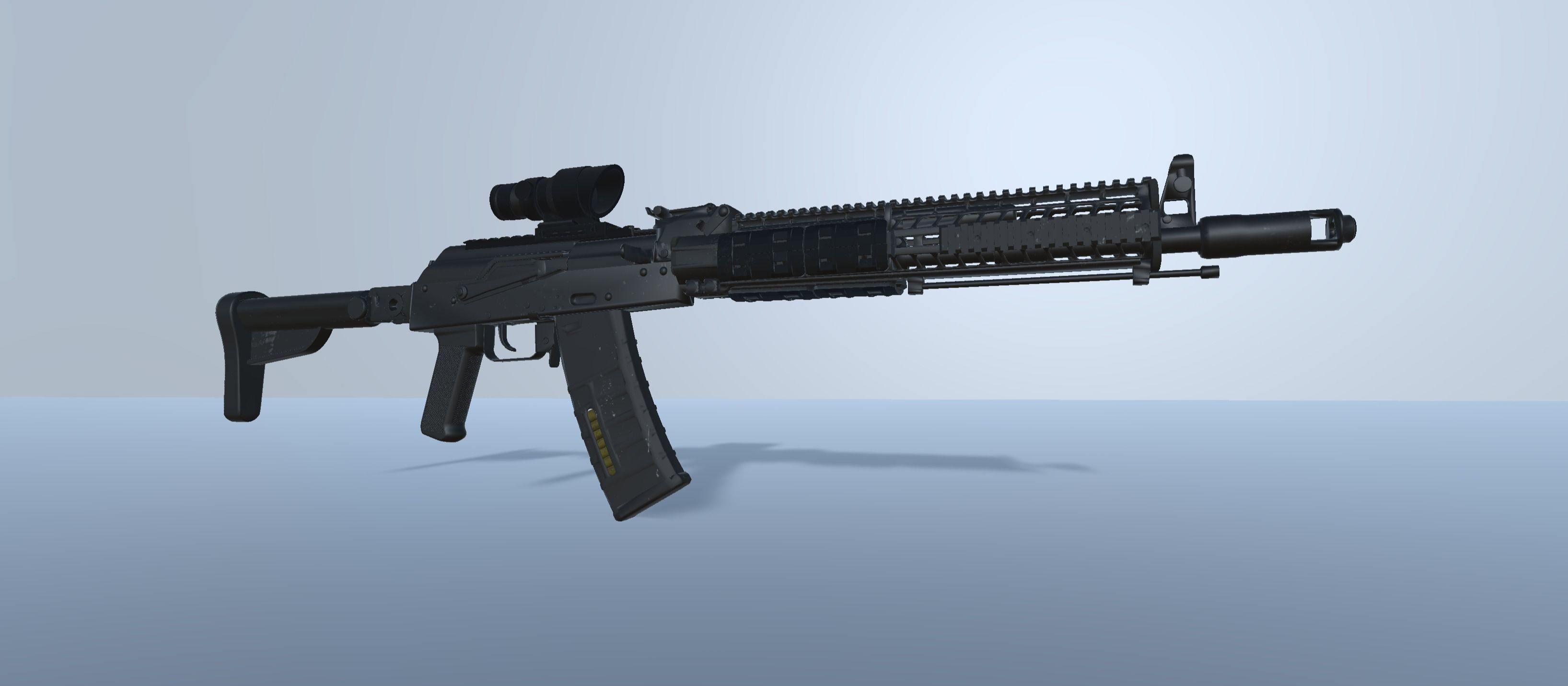 3D model AK-74M Zenit VR / AR / low-poly | CGTrader