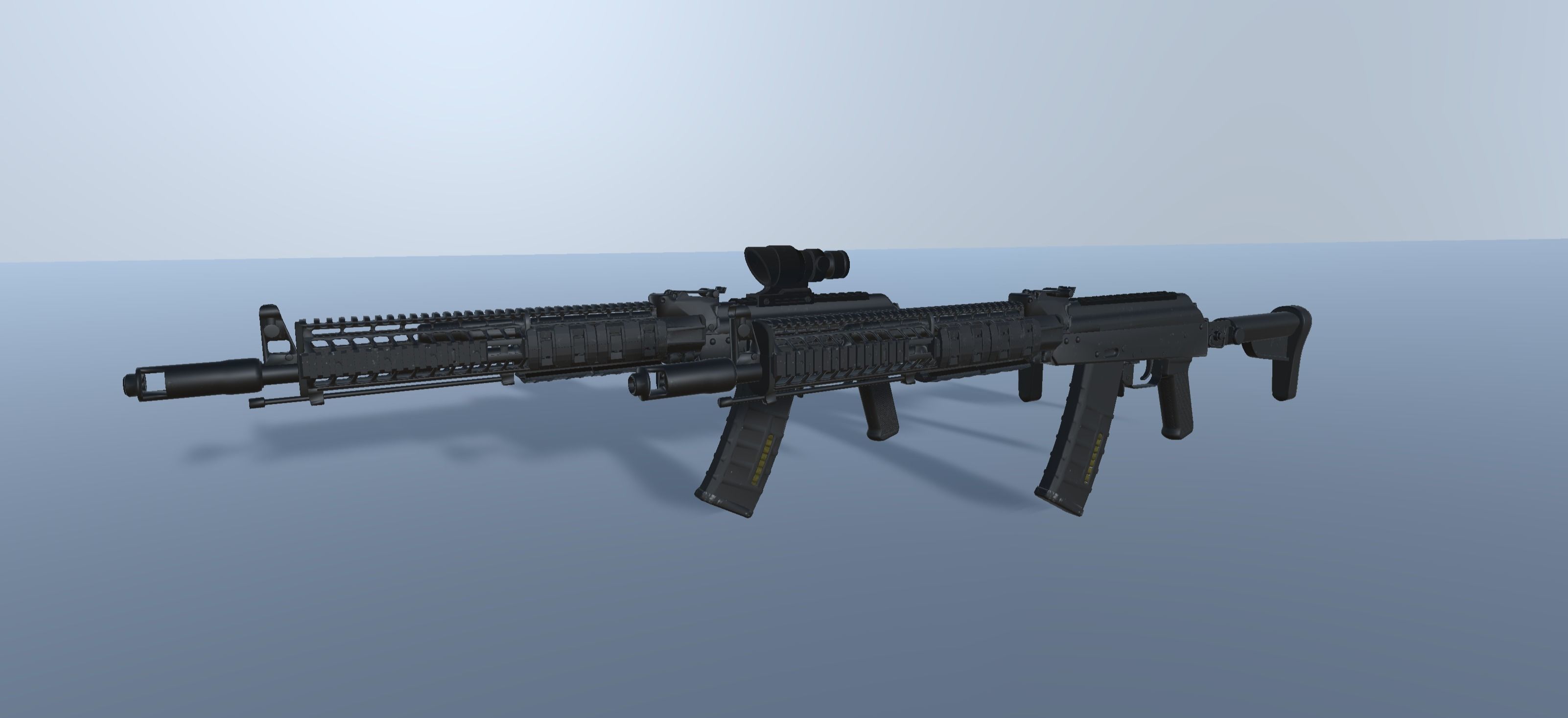 3D model AK-74M Zenit VR / AR / low-poly | CGTrader