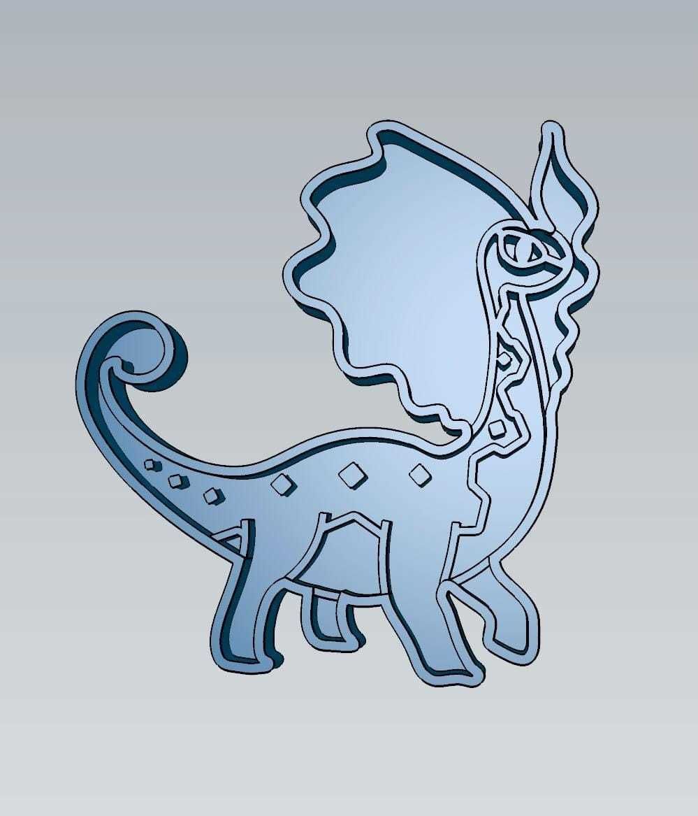 Pokemon Aurorus Cookie Cutter Stamp Cake Decorating 3D model animated | CGTrader