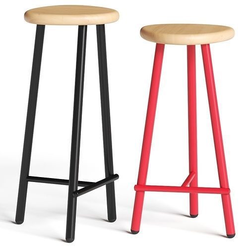 Miniforms Milk Bar Stools 3D model | CGTrader