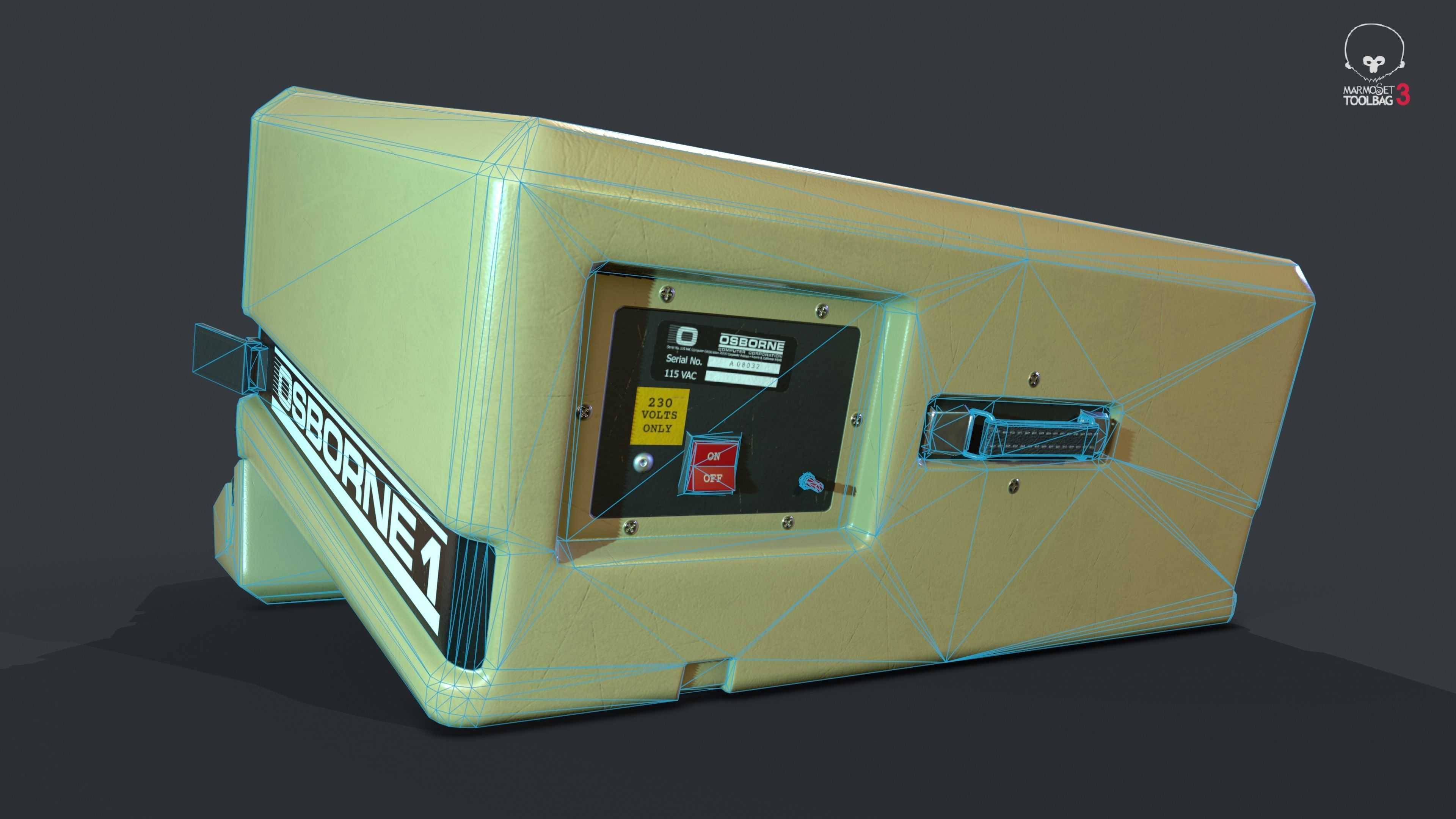 3D model Osborne 1 low poly gameready VR / AR / low-poly | CGTrader