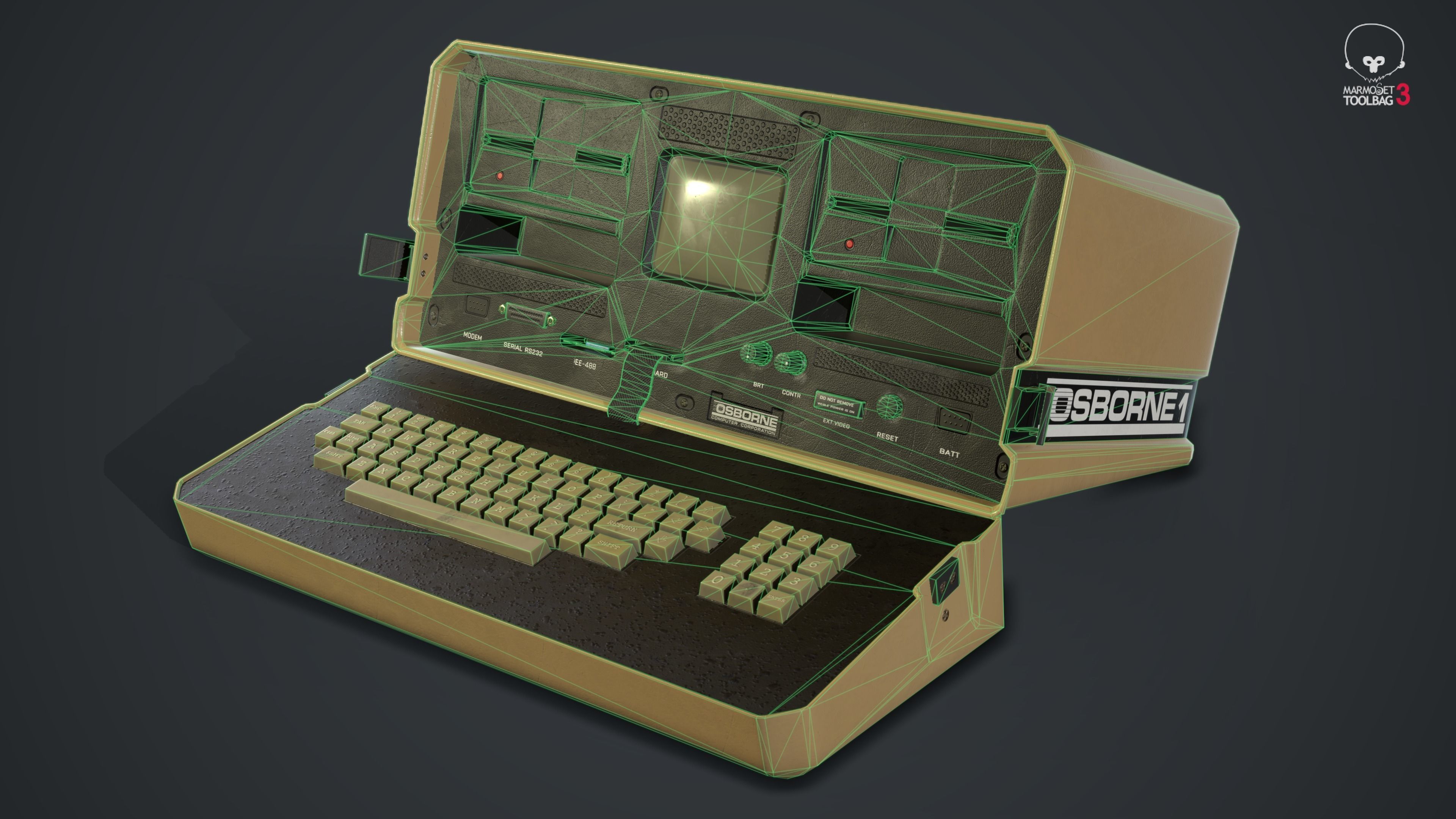 3D model Osborne 1 low poly gameready VR / AR / low-poly | CGTrader