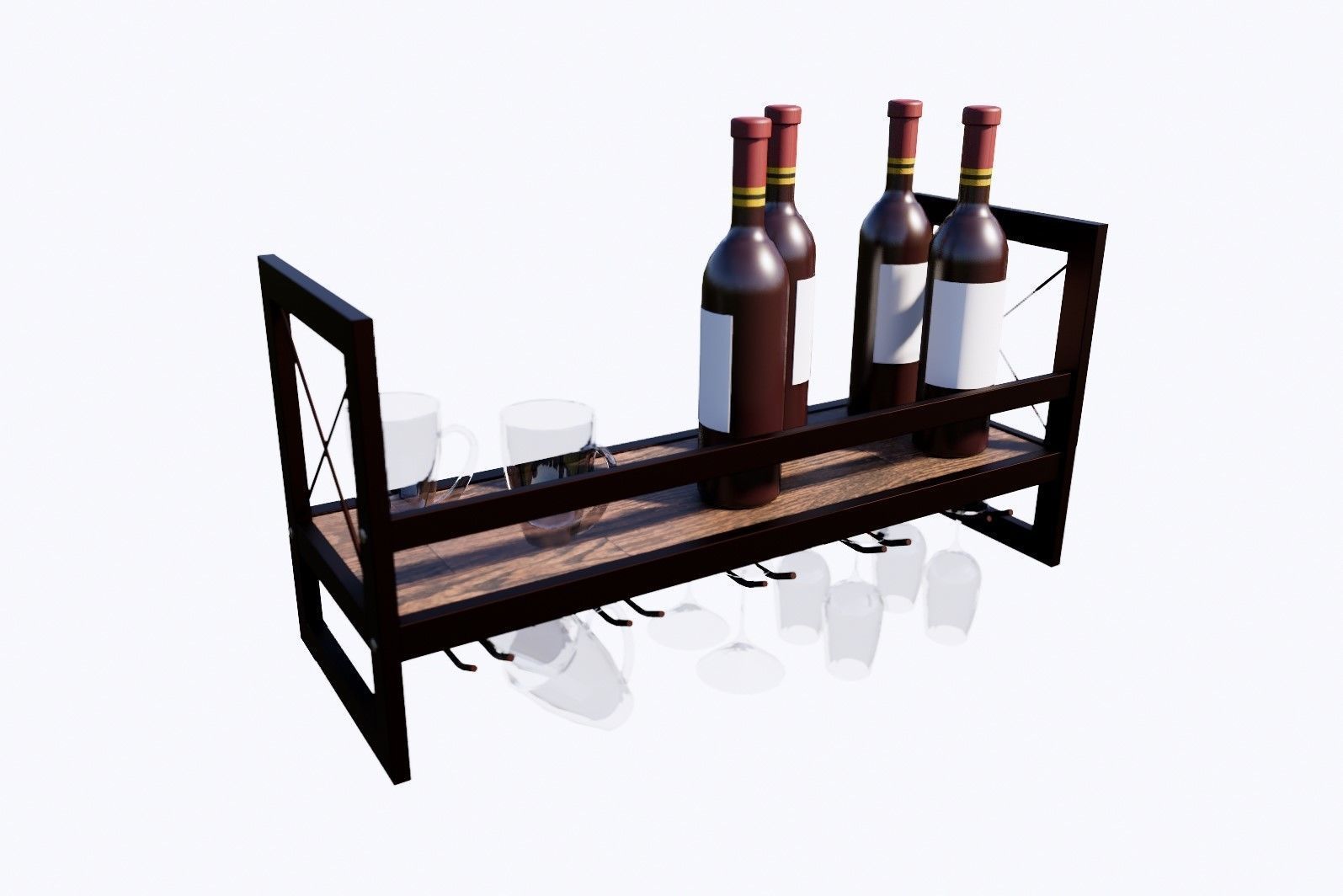 Wine shelf -Revit 2018- 3D model | CGTrader