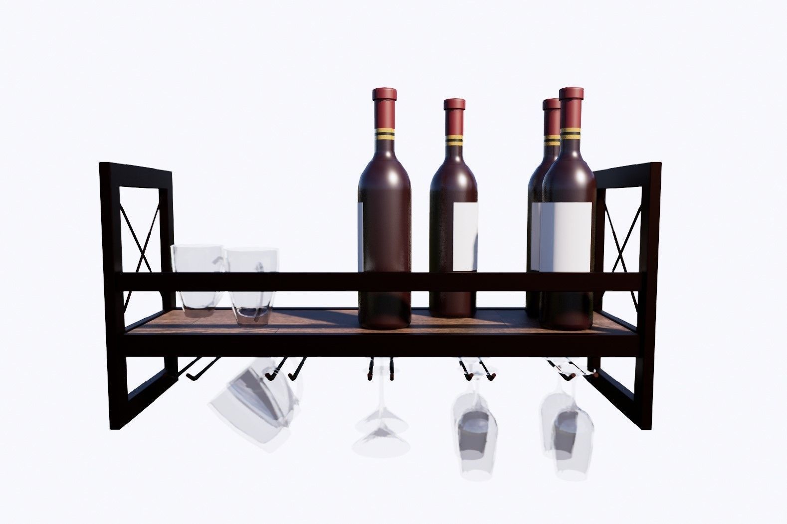 Wine shelf -Revit 2018- 3D model | CGTrader