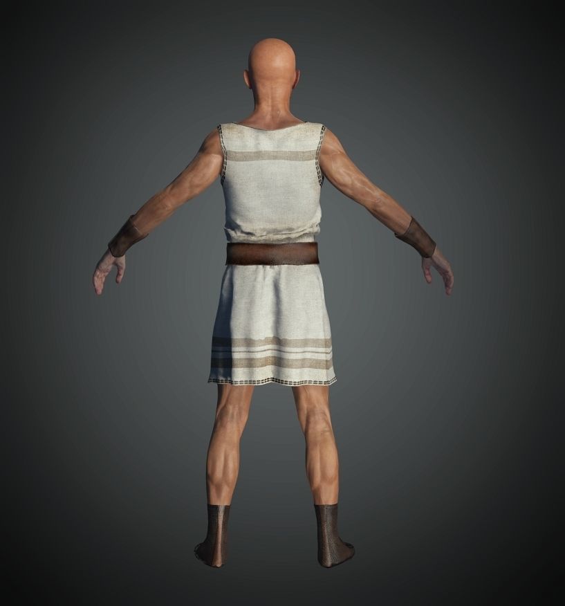 Ancient Rome Flavius 3D model rigged | CGTrader
