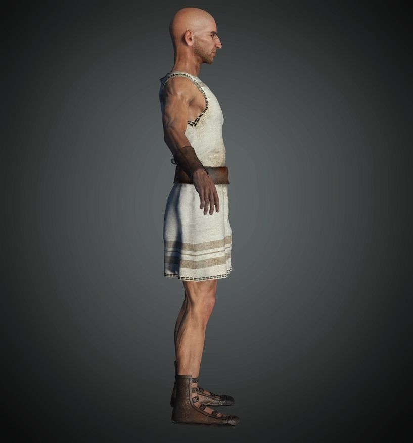 Ancient Rome Flavius 3D model rigged | CGTrader