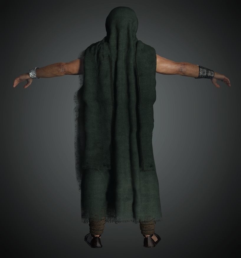 Ancient Rome Shady Man 3D model rigged | CGTrader