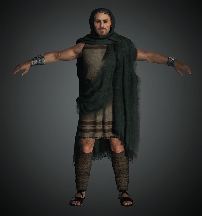 Ancient Rome Shady Man 3D model rigged | CGTrader