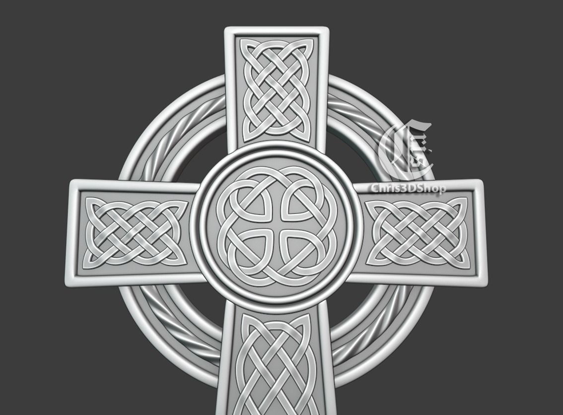 3D STL Files For CNC and 3D Printer - Celtic Cross 3D model | CGTrader
