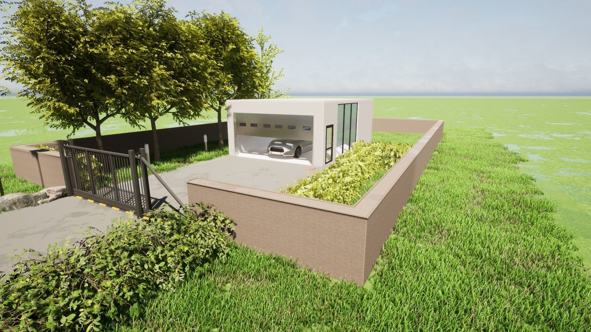 Simple Garage free 3D model | CGTrader