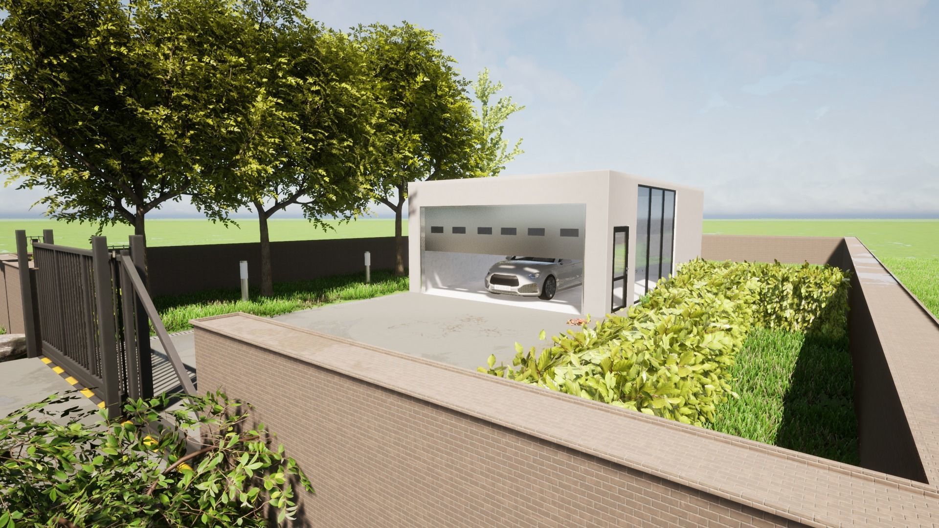 Simple Garage free 3D model | CGTrader