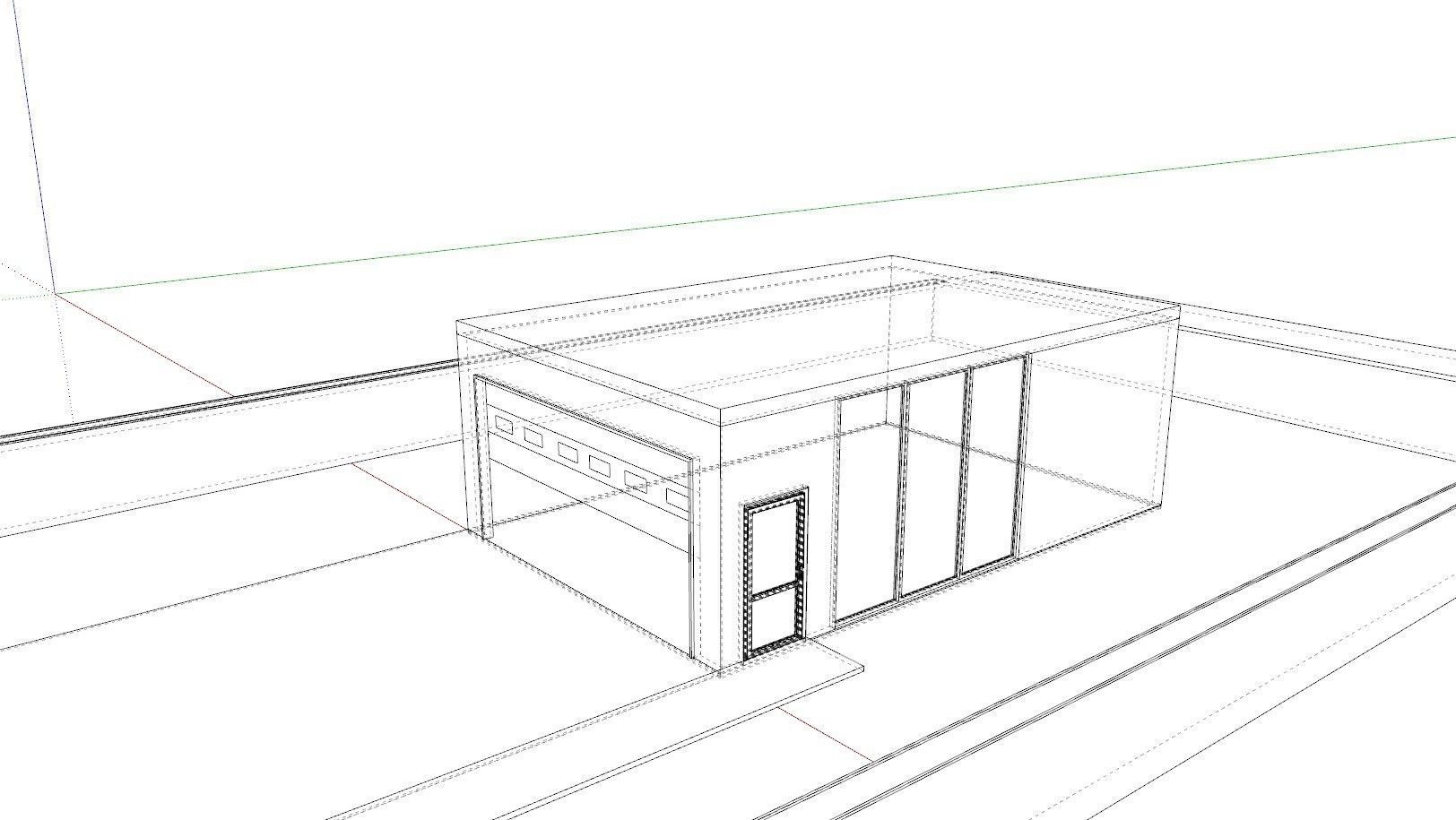 Simple Garage free 3D model | CGTrader