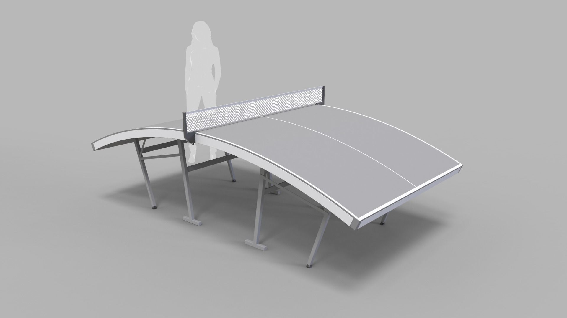 Teqball Table 3D model | CGTrader