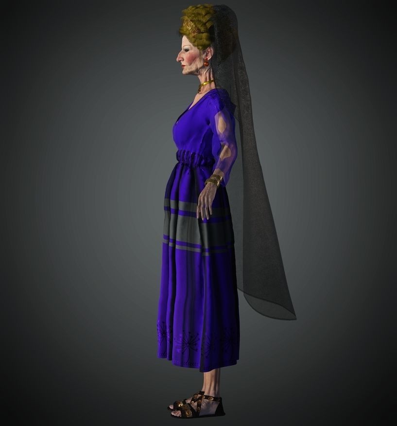 Ancient Rome Flavia 3D model rigged | CGTrader