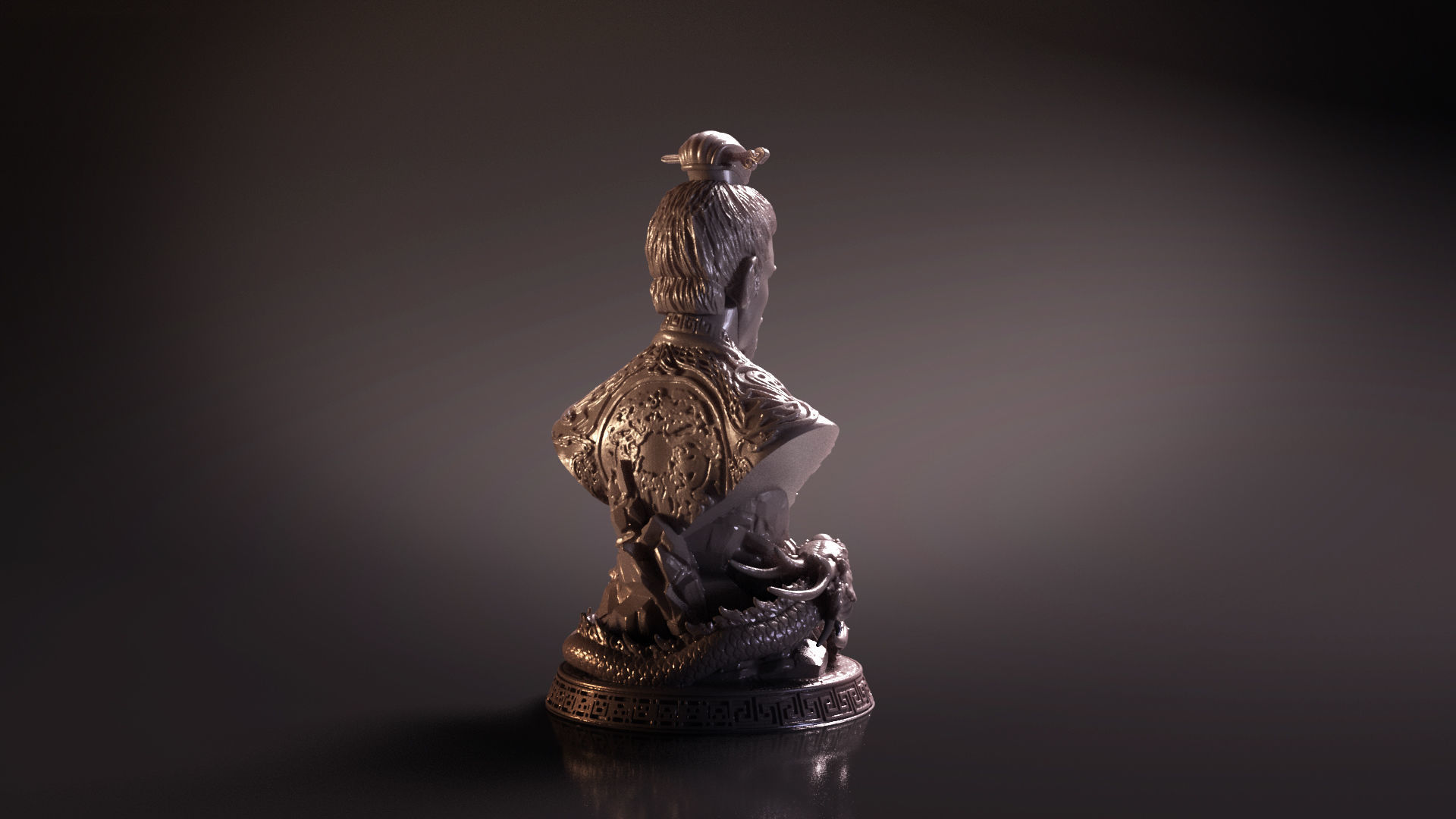 Bust of Liu Bei - Romance of the Three Kingdoms 3D model 3D printable ...