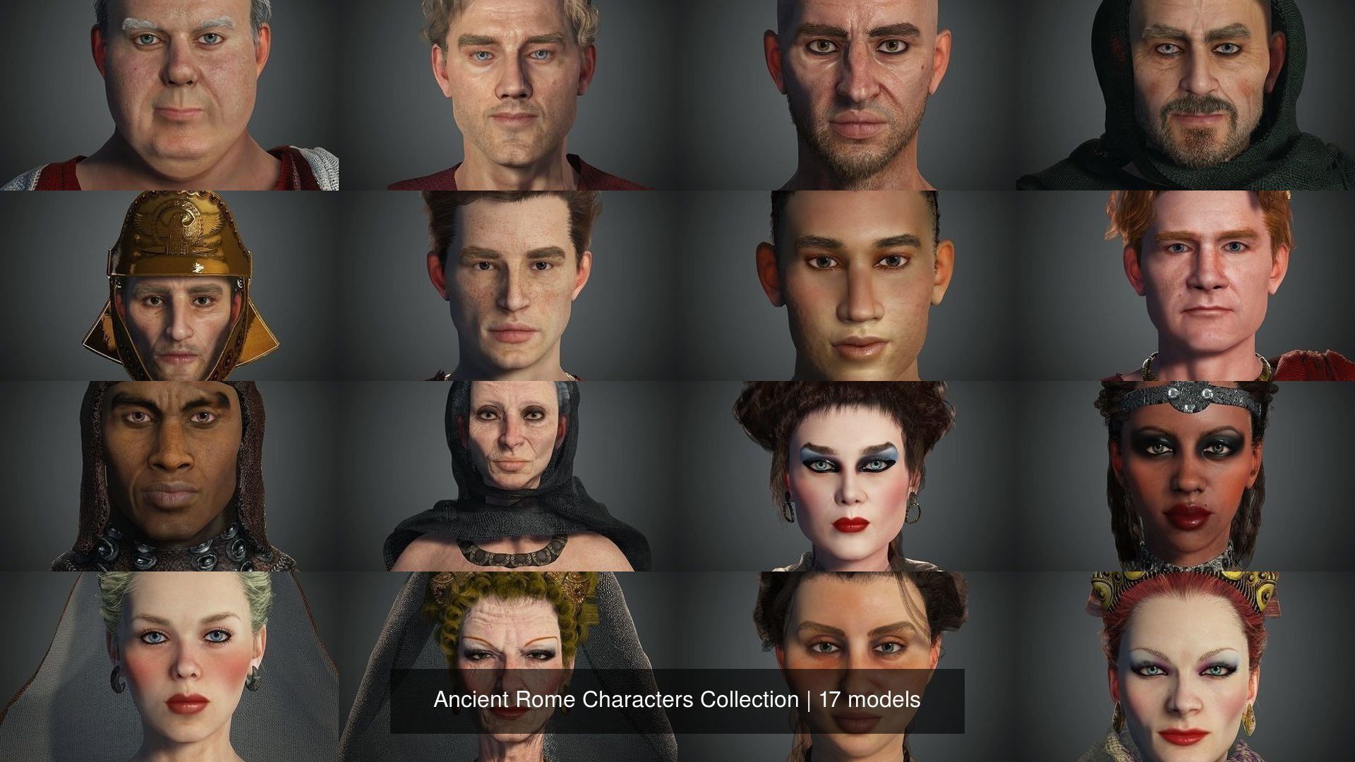 Ancient Rome Characters Collection | CGTrader