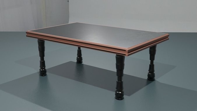 Custom Low Poly Table free 3D model | CGTrader