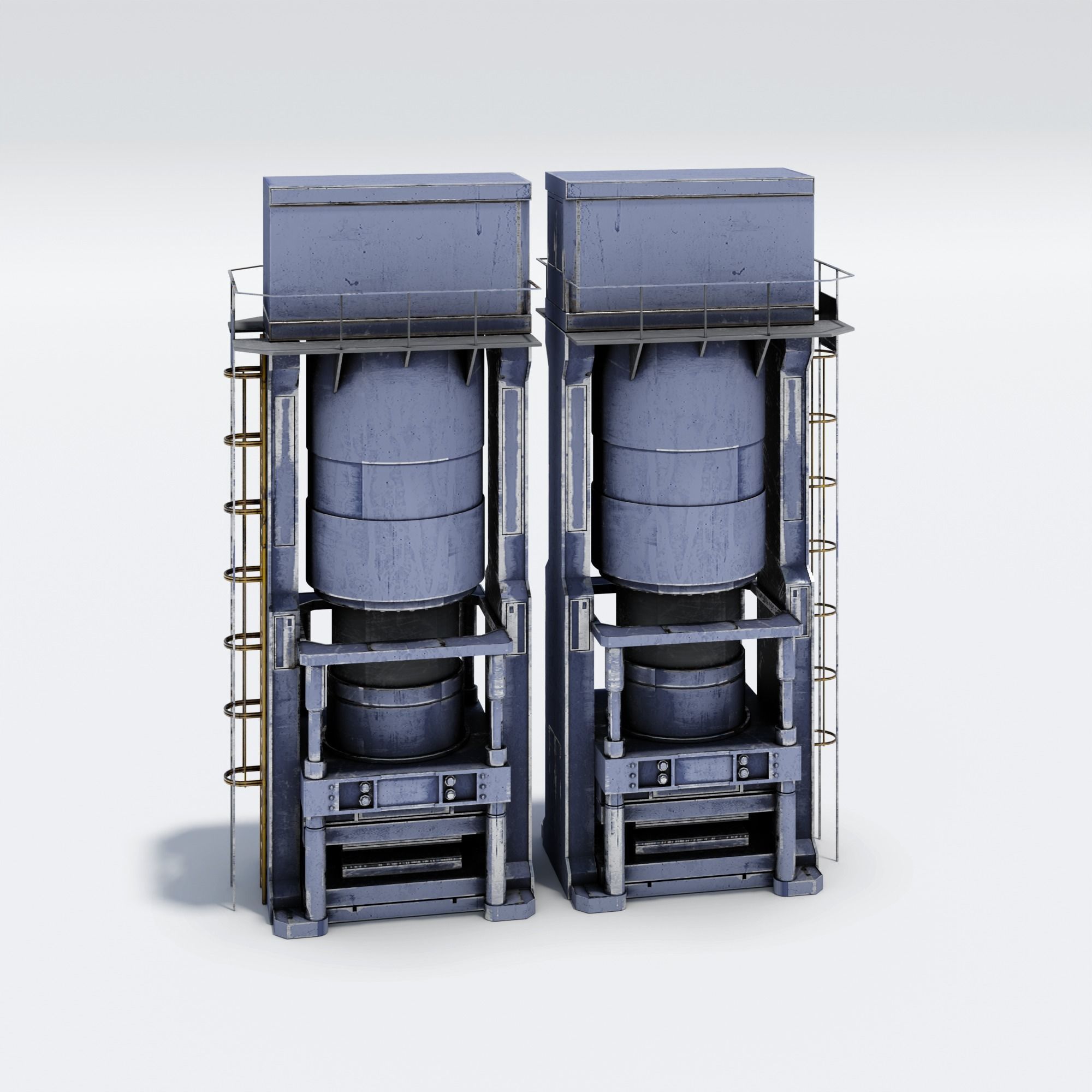 Industrial Hydraulic Press Machine free VR / AR / low-poly 3D model ...